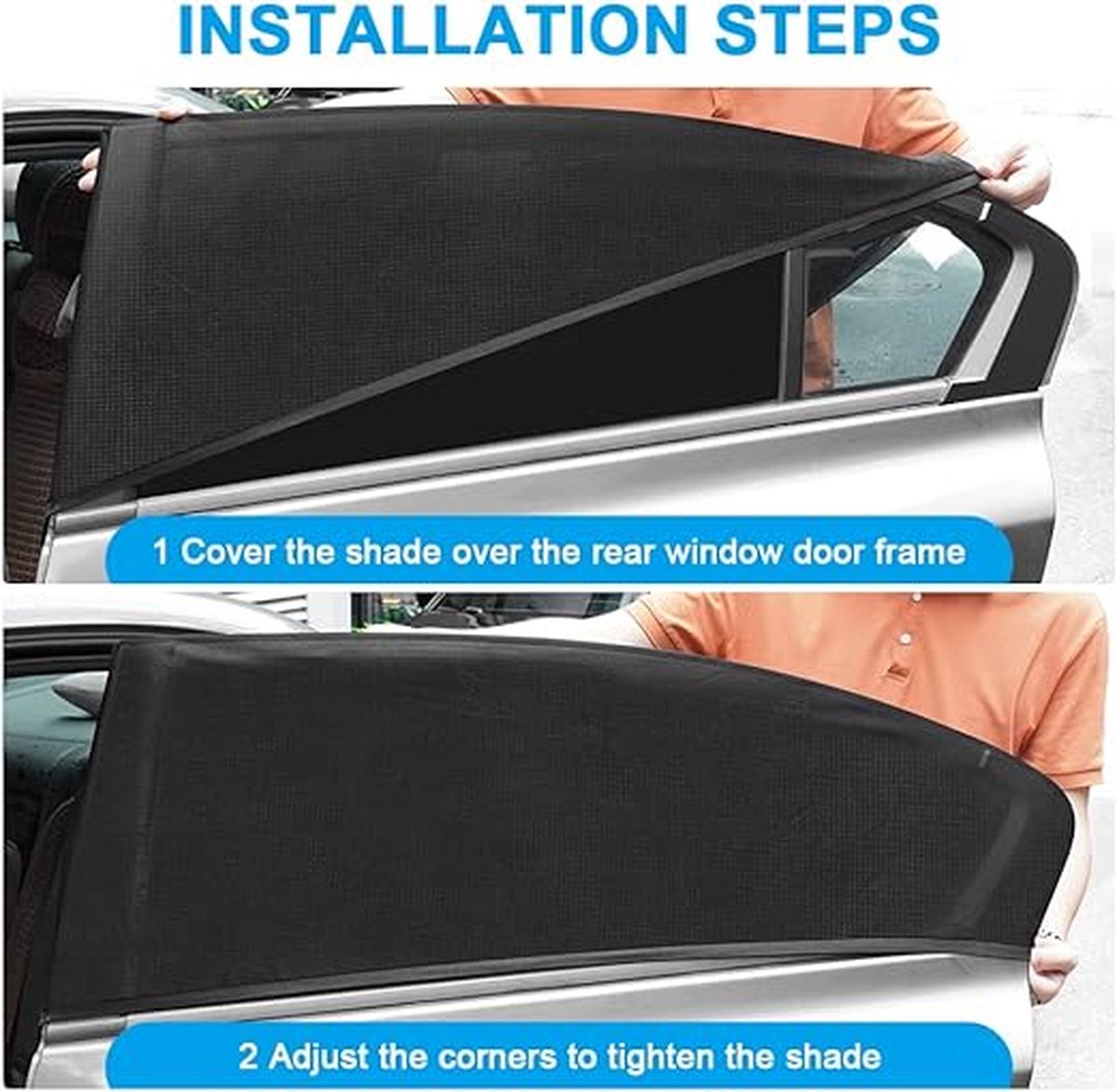 Premium Car sun blind blocks -Premium Auto zonwering blokken 2 | bol