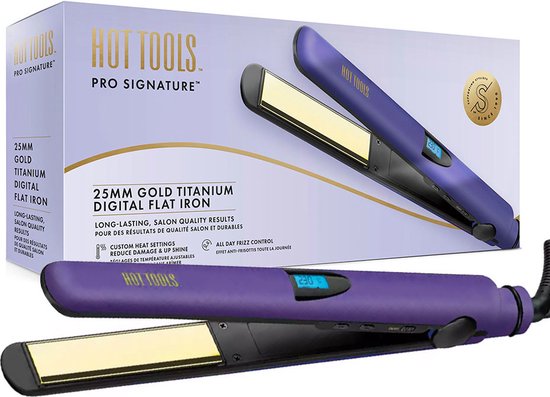 Hot Tools Pro Signature Stijltang - Titanium platen - Keramische ...
