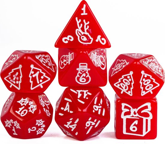 Genvi Kerstmis Series Dobbelstenen Rood | bol