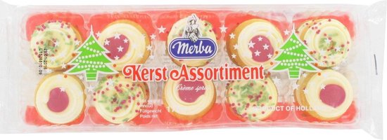 Merba Kerstkoekjes assortiment 8 pakken x 175 gram | bol