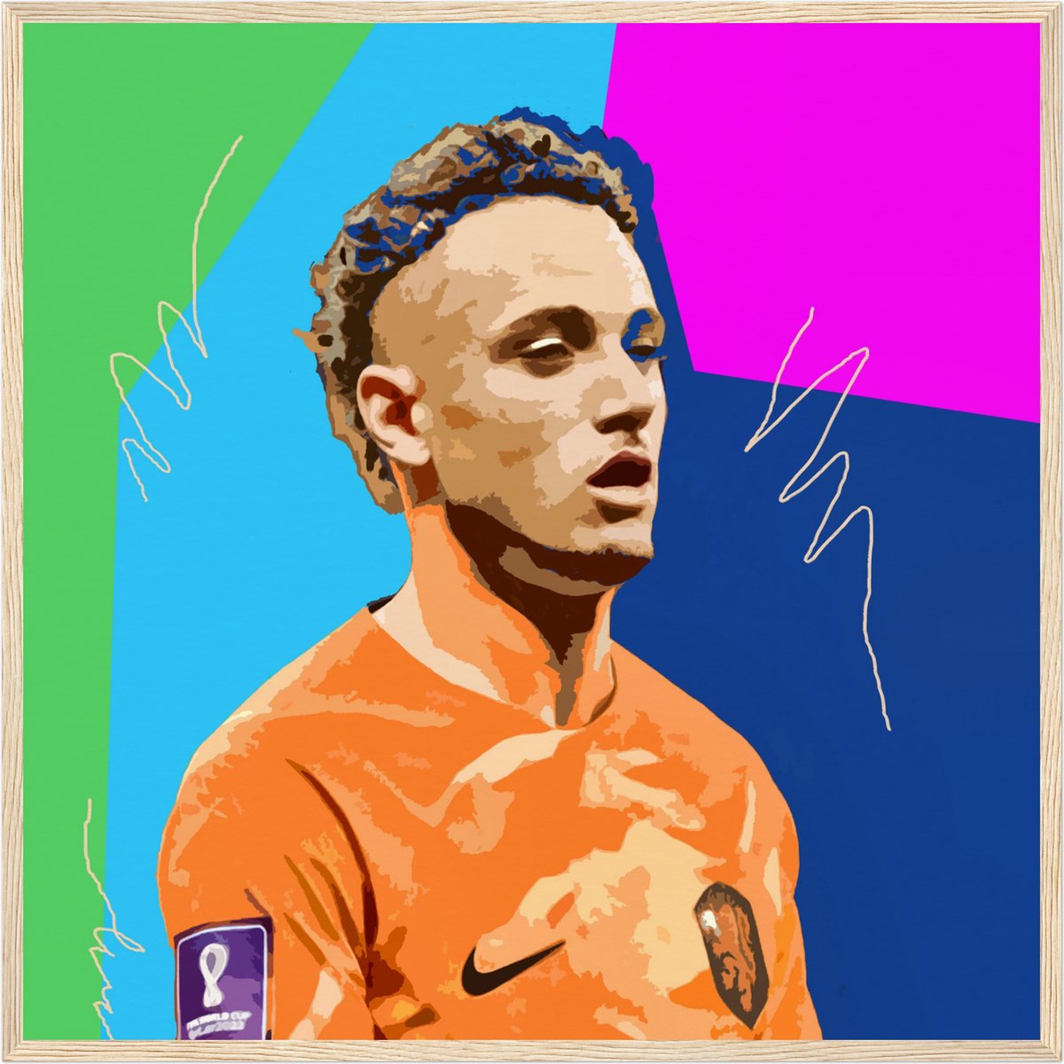 Noa Lang Poster | Voetbal Poster | Pop Art Posters | PSV poster | 50 x ...