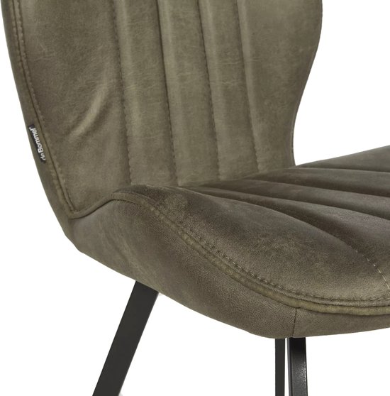 Eetkamerstoel Donna - Bull Forest - Kunstleer - Groen ...