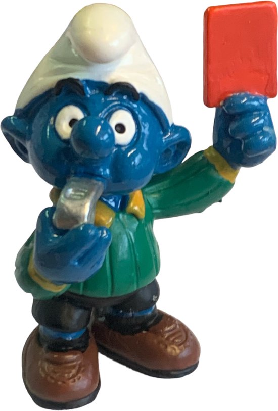Smurf scheidsrechter - Met rode kaart - Schleich speelfiguur - 6 cm ...