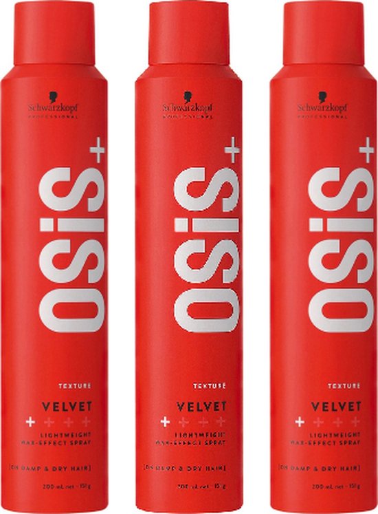 Schwarzkopf OSiS+ Velvet lightweight wax-effect spray - haarspray ...