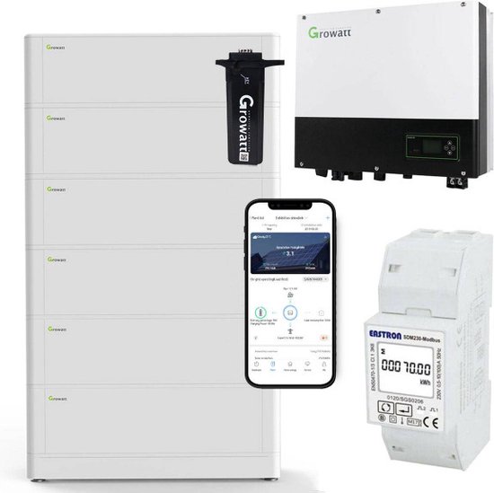 Growatt Sph3600 3 6kw Hybride Omvormer Met 15 3kwh Thuisbatterij Bol