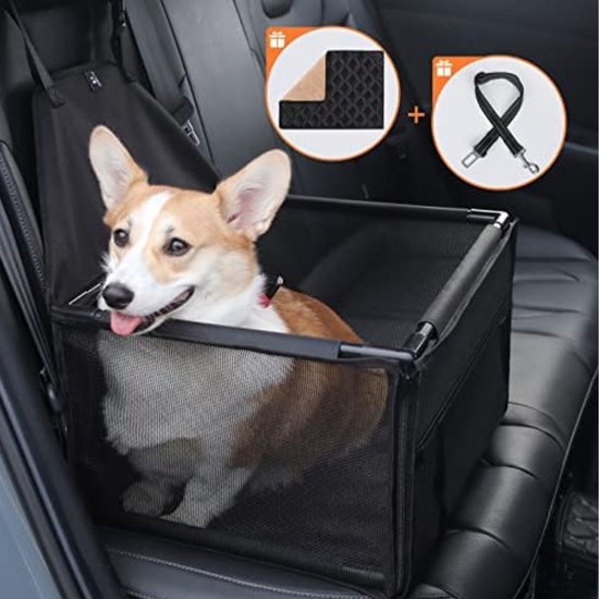 Hondenmand Auto Achterbank - Automand Hond - Zwart - M - 48 x 39 x 27 ...