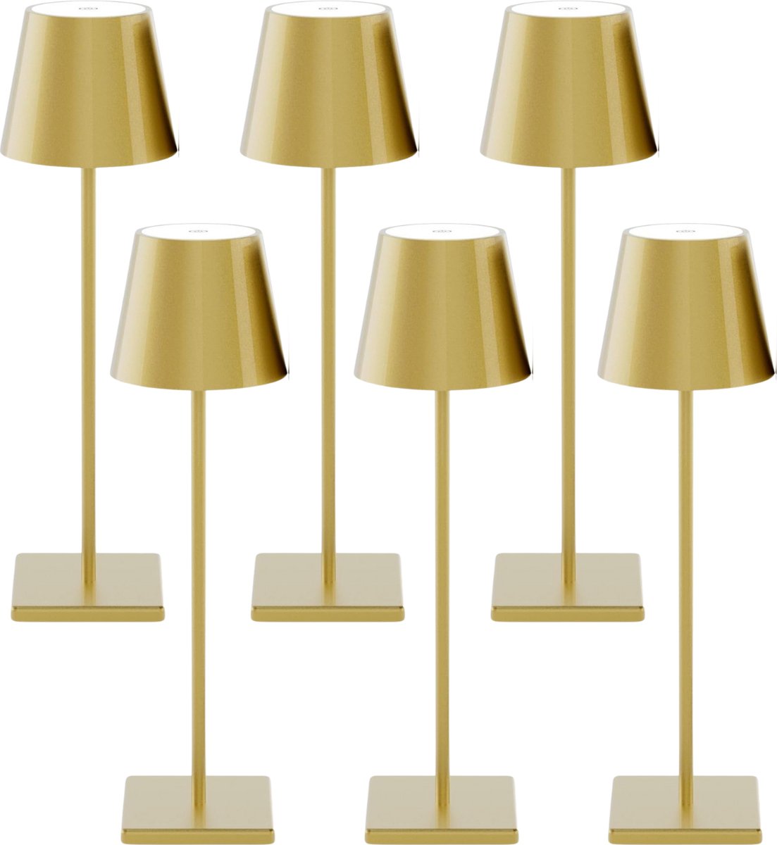Tafellamp - Oplaadbaar - Bureaulamp - Aluminium - Waterdicht - IP54 ...