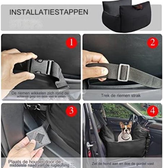 Hondenmand Auto Achterbank - Automand Hond - Zwart - M | bol