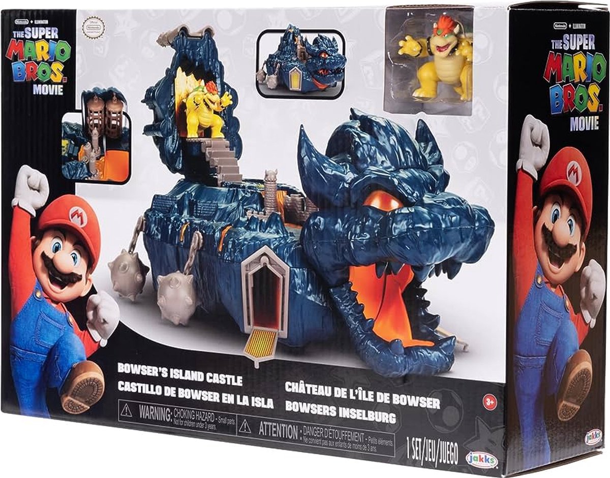 Super Mario Bros the movie Bowsers island eiland kasteel speelset | bol