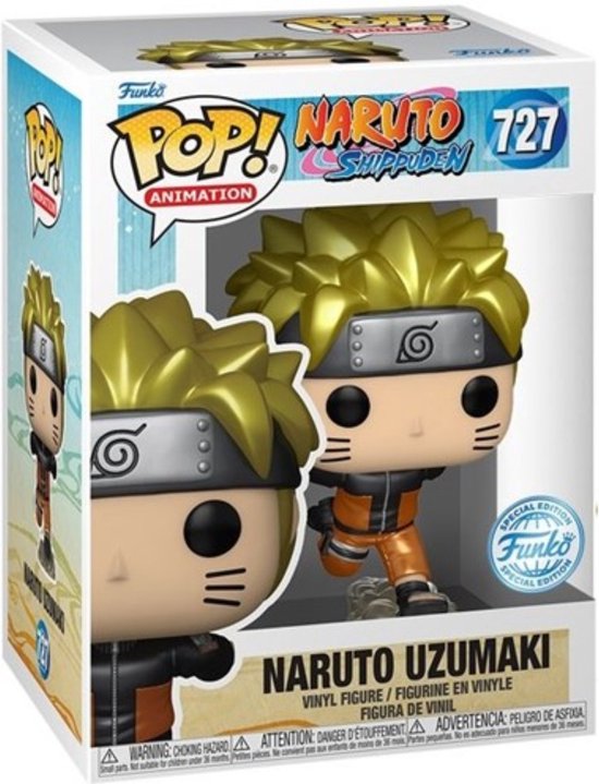 Funko Pop! Animation: Naruto - Naruto Running Metallic Effect Special ...