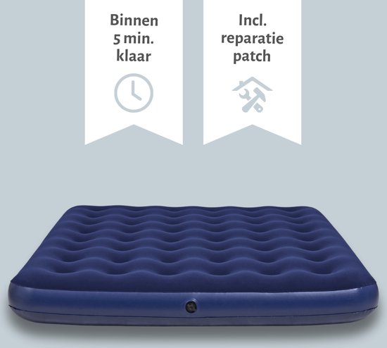 Bestway luchtbed - 2-Persoons - 152x203x22 cm (BxLxH) - Blauw | bol
