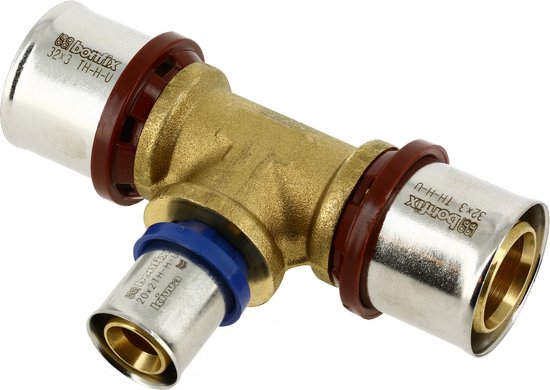 Bonfix Perskoppeling - 3x Alu-pers - T-koppeling - verlopend - 32 x 20 x 32mm | bol