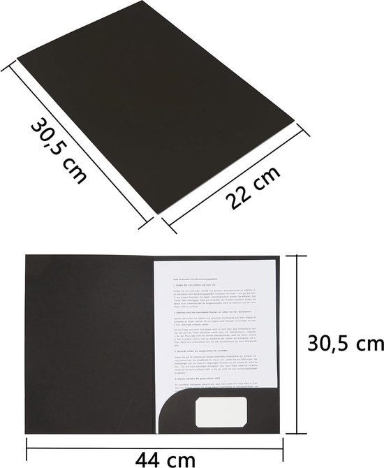 Presentatiemap, verzamelmap, documentenmap in A4, van 320 g/m² ...