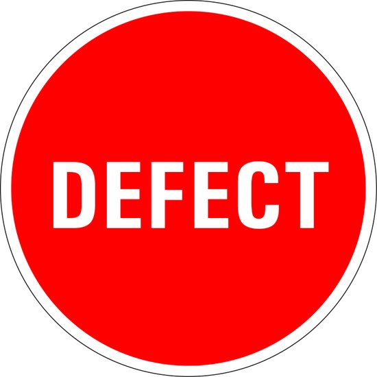 Defect sticker op vel 20 mm - 36 per kaart | bol