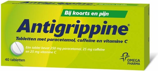 Antigrippine Tabletten - Bij griep, hoofdpijn en koorts - Met ...