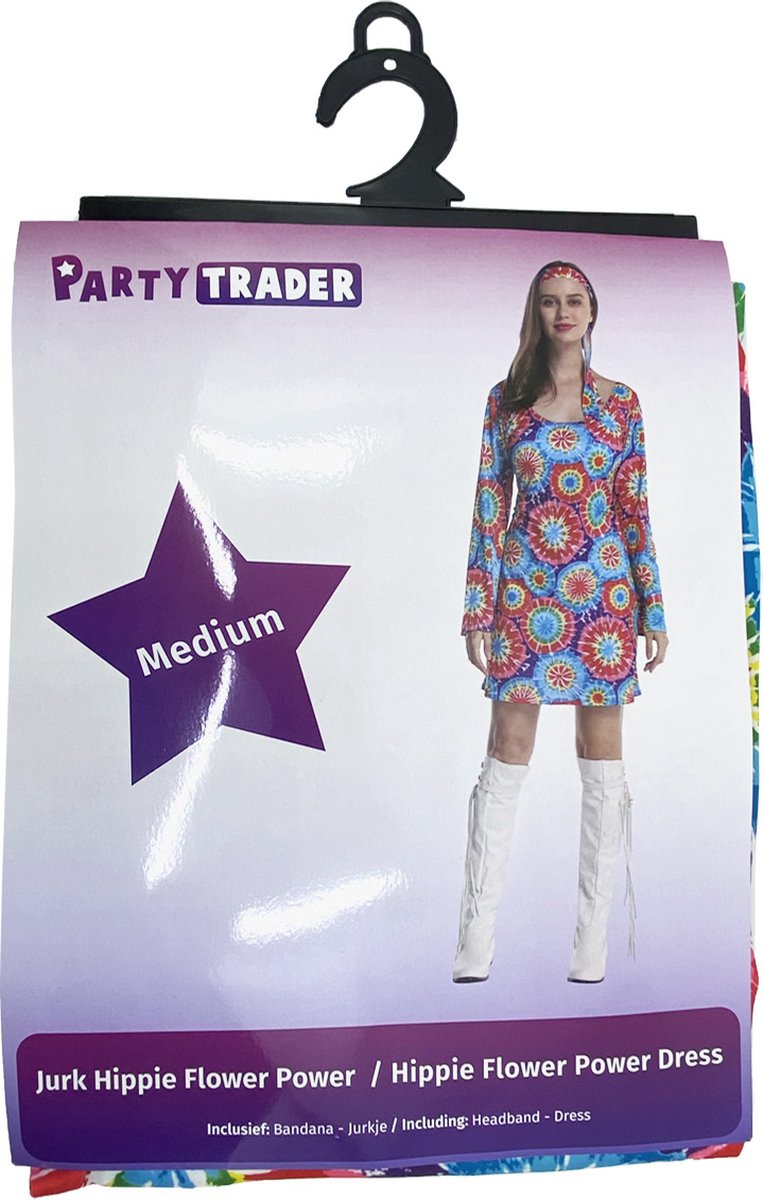 Hippie jurk dames - Hippie kostuum dames - Hippie kleding - Flower ...