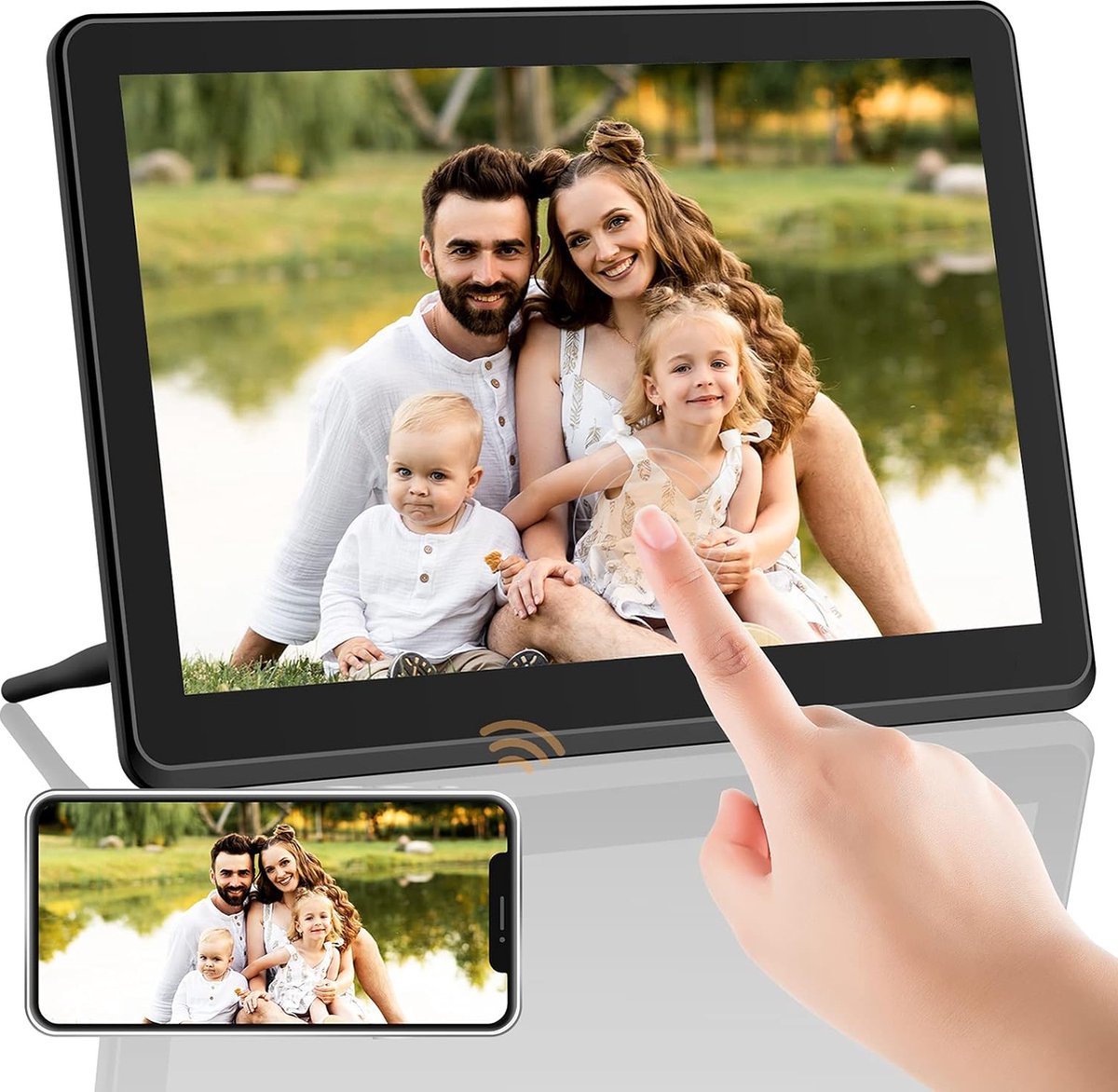 Digitale Fotolijst met Wifi en Automatische Rotatie - Hoogwaardig ...