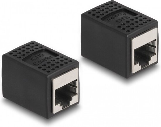 Adapter RJ45 Jack to RJ45 Jack Cat.6A Black | bol