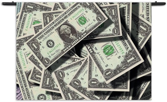 Mezo Wandkleed Dollars Money George Washington Rechthoek Horizontaal XL ...