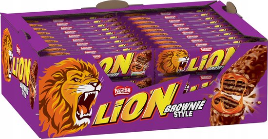Nestle Chocola Lion Brownie (Doos) (40 x 40Gram) - Chocolade snack repen - (EU) | bol