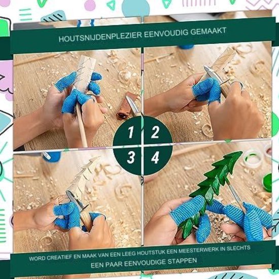 Houtsnijset - Houtsnijden - Houtsnijmes - Lepelmes - Kinderen ...