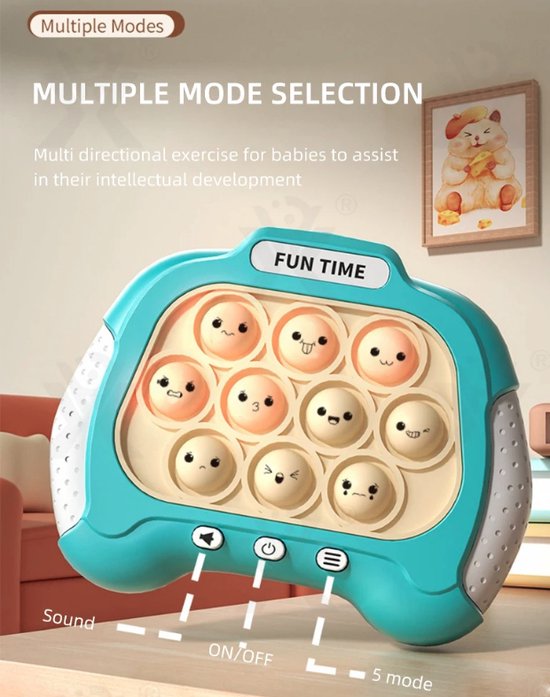 Pop It Game - speelgoed - Quick push [Verbeterde Versie] - Blauw - Pop ...