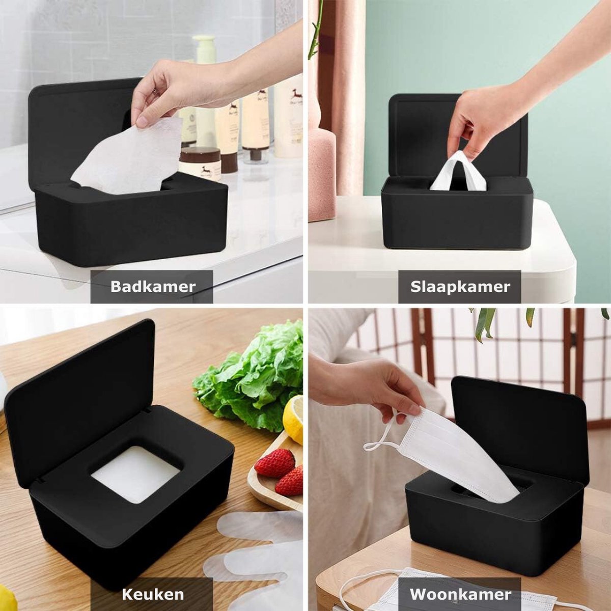 Billendoekjes Houder - Billendoekjes Box Tot 100 Doekjes - Tissue Box ...