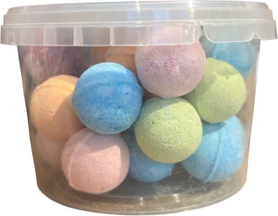 BubblyBubbles® - Natuurlijke Mini-Bruisbal - 25 stuks - Gemengd - 280g ...
