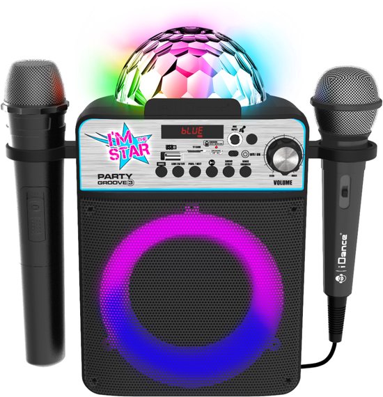 iDance Party Groove - Bluetooth Speaker Partybox - Karaoke Set ...