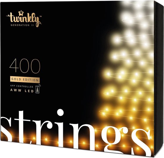 Twinkly Gold Edition - Kerstverlichting - 400 AWW LEDs Lights String - Generation II | bol