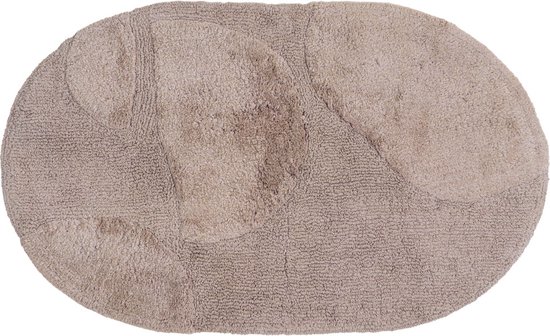 Badmat Boaz - Taupe Ovaal 60 x 100 cm | bol