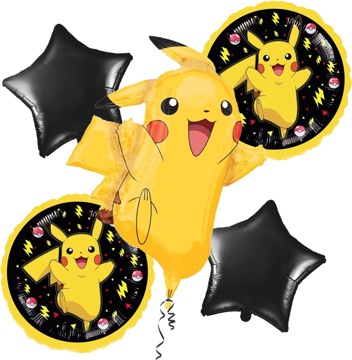 Pokemon – Ballon Boeket – 5-Delig – Helium ballon – Folieballon ...