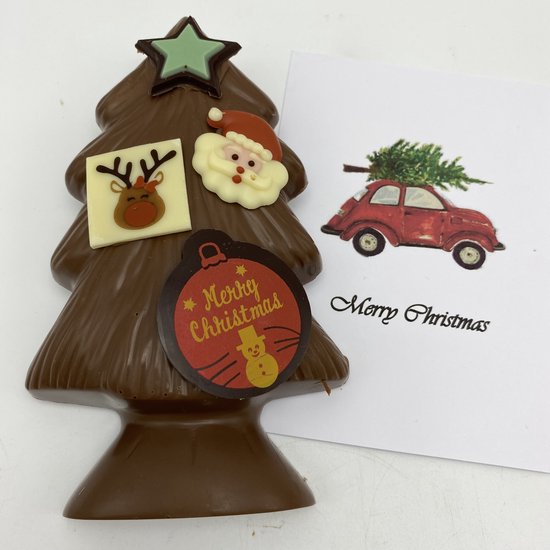 Kerstcadeau schaal X-mas tree | Chocoladecadeau Kerst | 375 gram ...