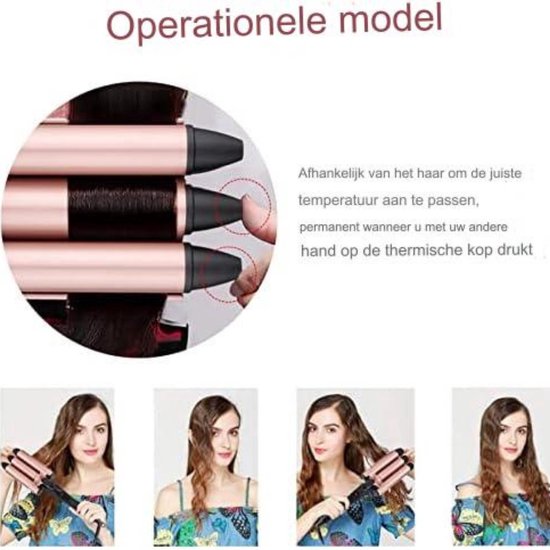 Wafeltang - Wafeltang Haar - Golvenkrultang - Keramisch - Rozegoud ...