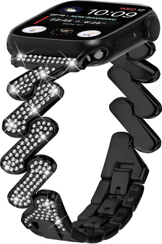 Luxe dames horlogeband voor apple Iwatch met diamanten 42/44/45/49mm ...