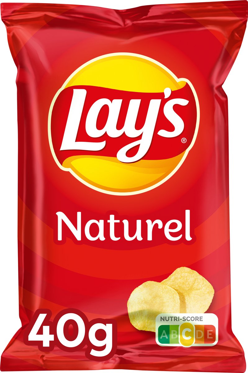 Lay's Chips Naturel - Chips - 20 x 40 gram | bol