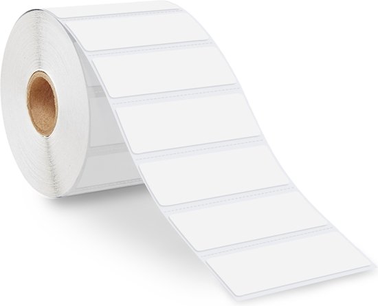Zebra compatibele labels, 76 mm x 25 mm – 2580 labels per rol | bol.com
