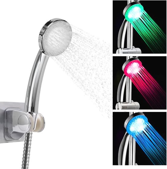 kleurrijke LED water kraan - Led-handdouche, douchekop, led-douchekop ...