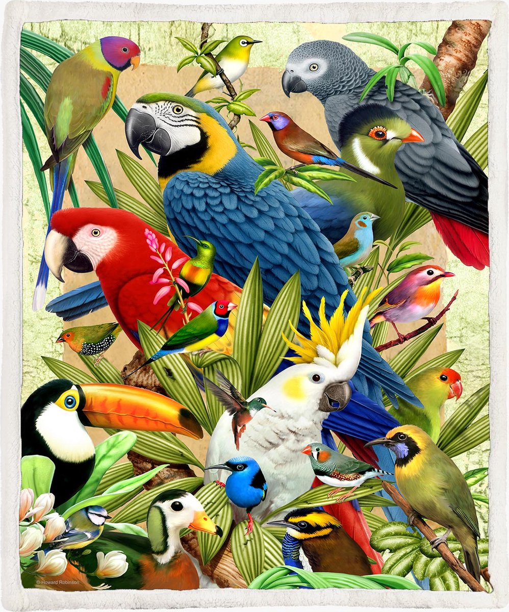 Vogels Fleece Deken 130*150cm Avian World | bol