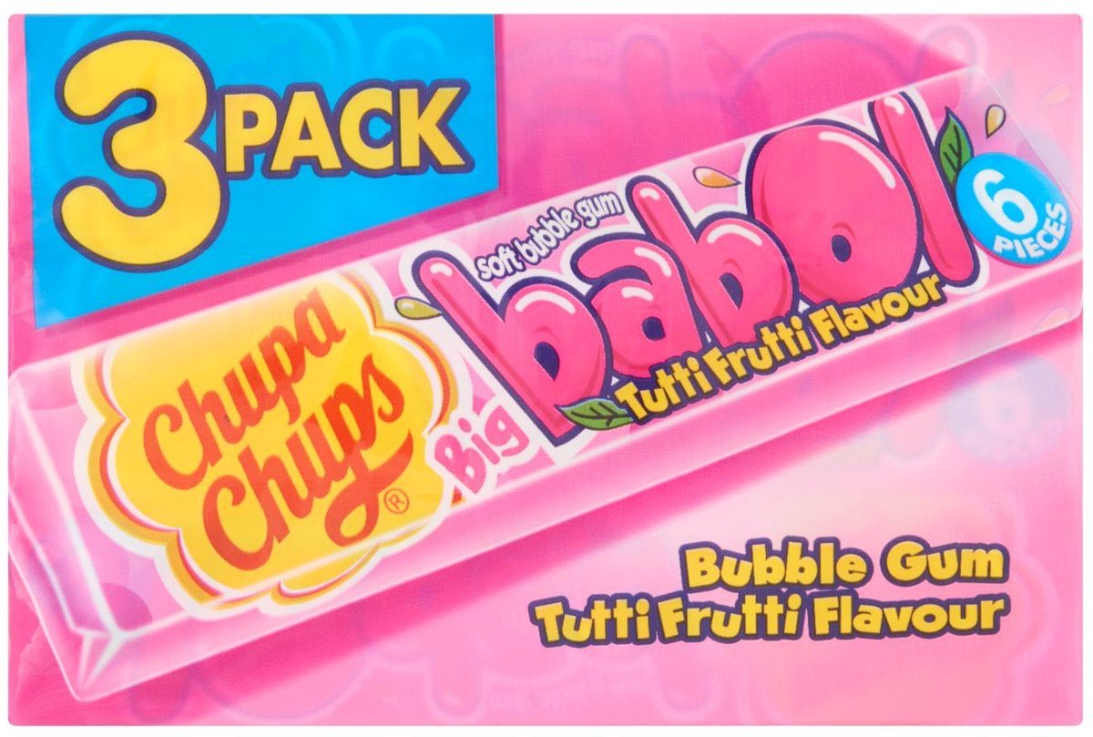 Chupa Chups Big Babol Tutti Frutti Kauwgom 3 stuks | bol