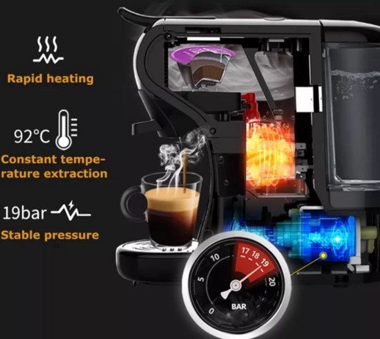Velox Koffiezetapparaat - 4 in 1 Koffie machine - Dolce Gusto ...