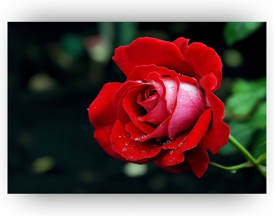 Roos poster - Roos muurdecoratie - Slaapkamer poster - Rozen - Poster ...