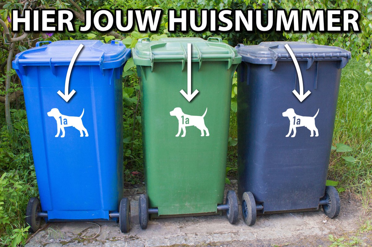 Container sticker - klikostickers - kliko sticker voordeelset - 3 stuks ...