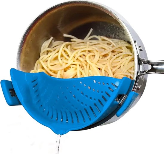 Siliconen potzeef - Universele maat pastazeefbevestiging voor pot, pan ...