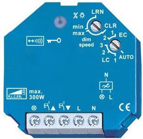 Universele LED Dimmer Unit - Inbouw - 0.1W-100W - 230V - Blauw | bol