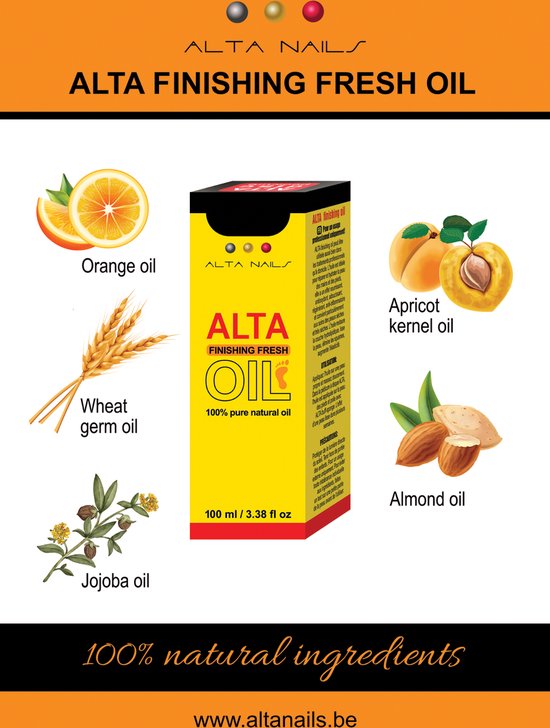 ALTA finishing FRESH oil 100 ml (100% pure natural oil) met spaypomp | bol