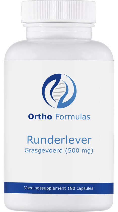 Runderlever - 500 mg - 180 capsules - grasgevoerd - vitamine A - B ...