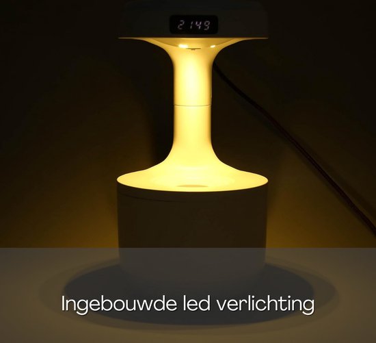 Luchtbevochtiger - Anti zwaartekracht - Ultrasoon Verdamper - LED ...