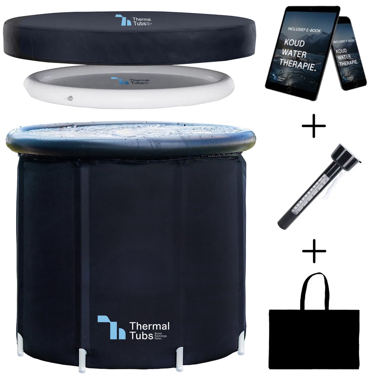 Thermal Tubs® IJsbad - XL - Zitbad - Opblaasbaar Bad - Opvouwbaar Bad ...