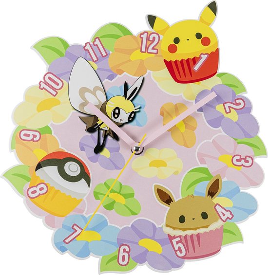 POKEMON - Flower - Metal Wall Clock | bol